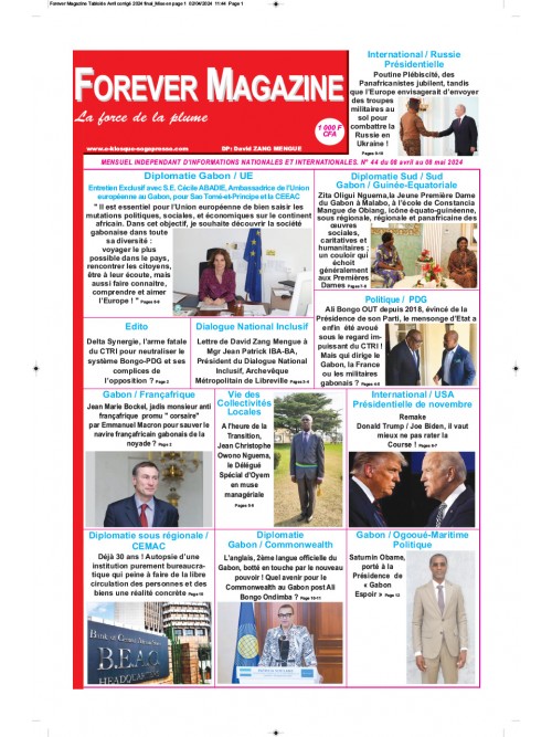 Forever Magazine 09/04/2024 - E-kiosque SODIPRESSE